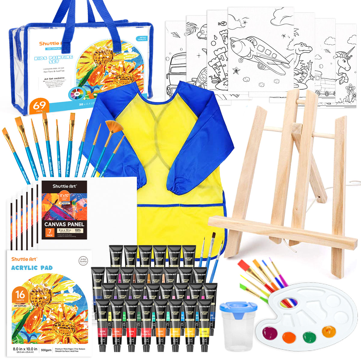 Kids Paint Set - Set of 69 — Shuttle Art