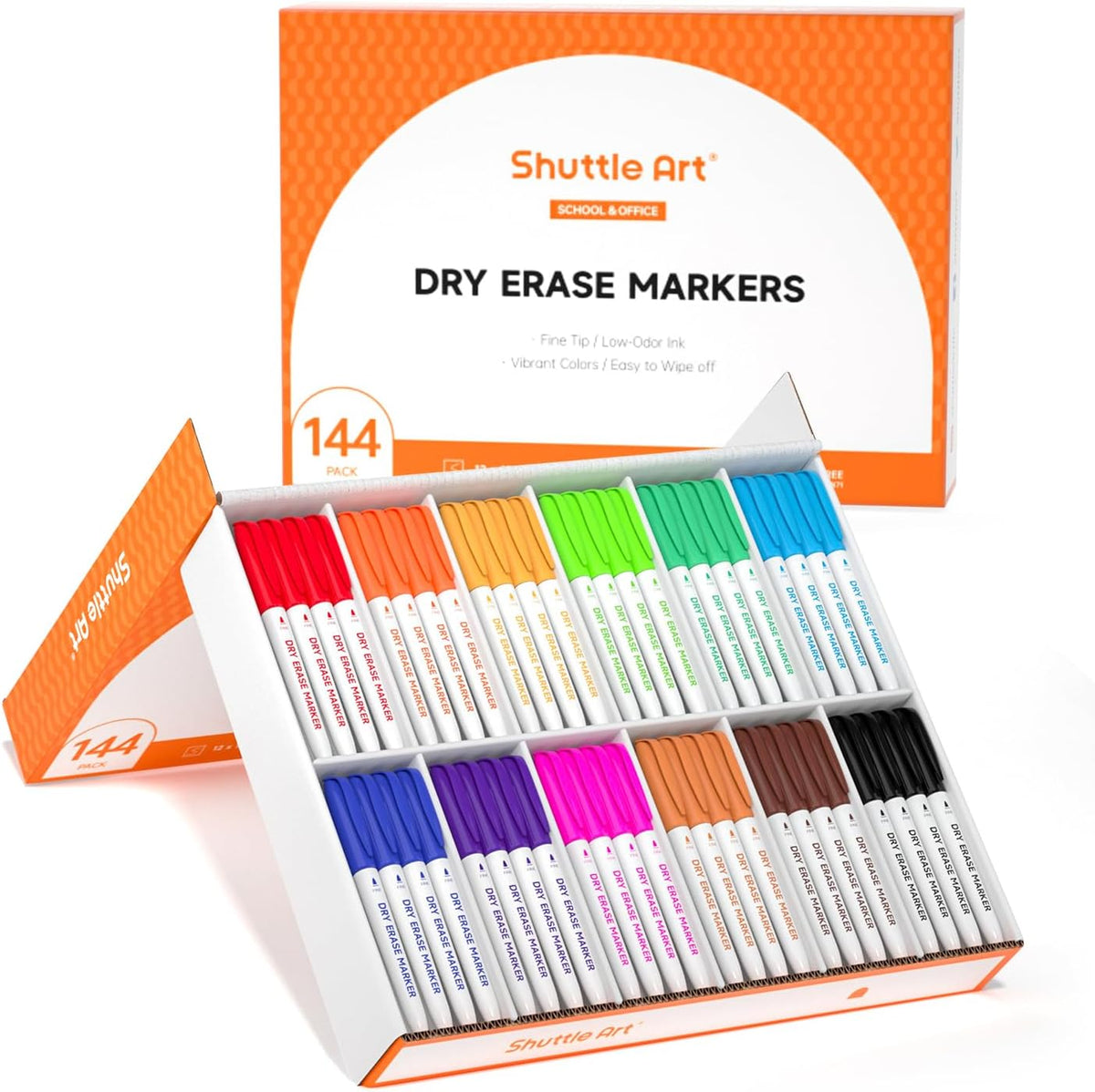 Dry Erase Markers, 12 colors - Set of 144 — Shuttle Art