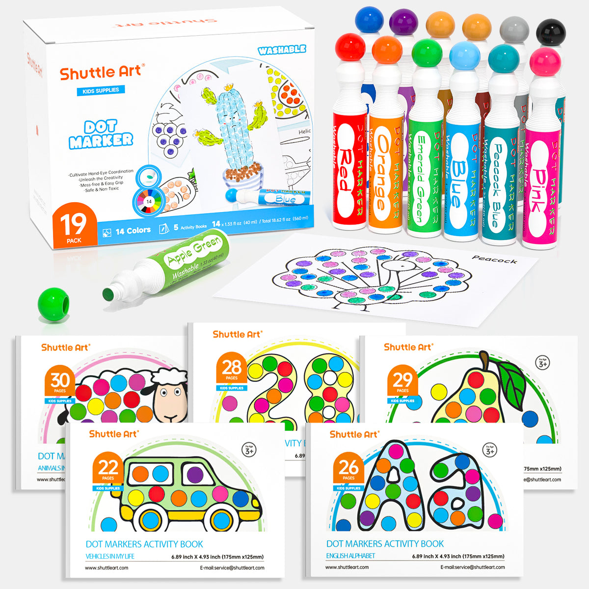 Dot Markers - Set of 14+5 — Shuttle Art