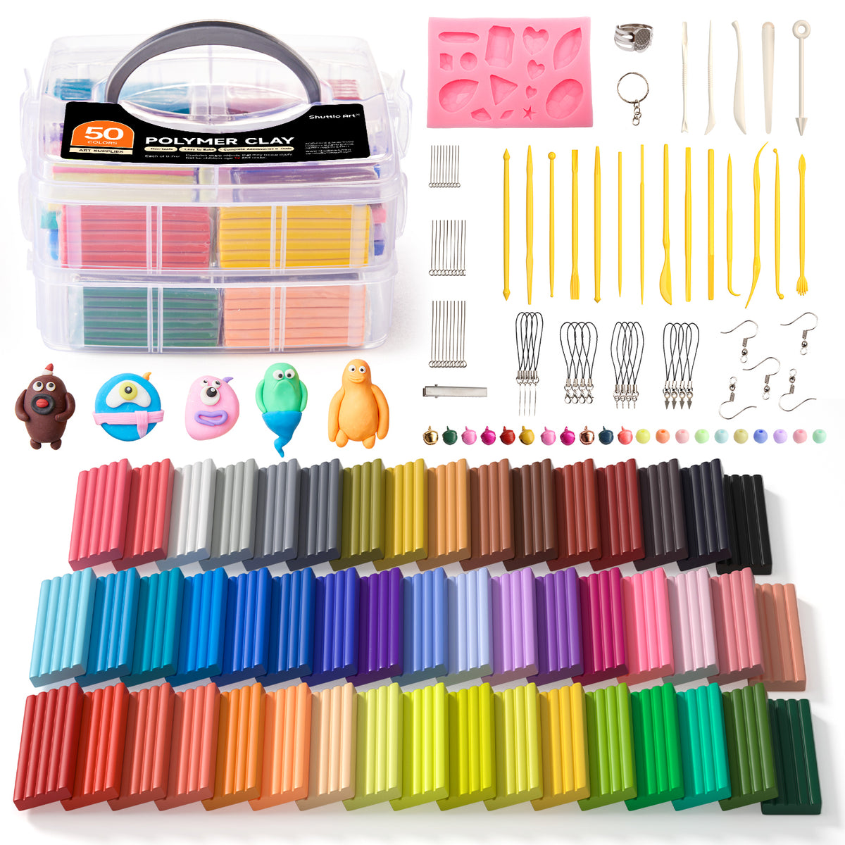 Polymer Clay, 0.7 oz Block - Set of 50 — Shuttle Art