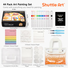 Magic Foam Texture Painting Kit -Set of 44 — Shuttle Art