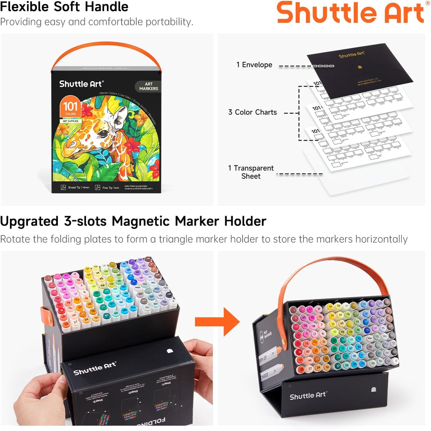 Dual Tip Art Markers - Set of 101 — Shuttle Art