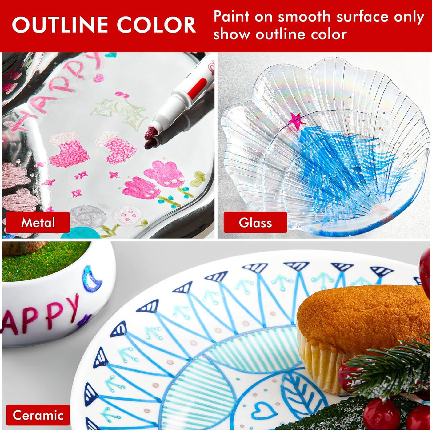 Double Line Outline Markers- 28 Colors — Shuttle Art