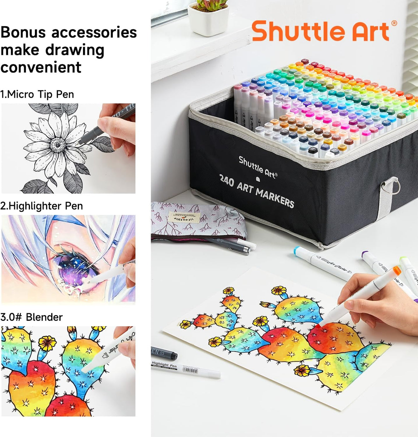 Dual Tip Art Marker - Set of 240 Colors — Shuttle Art