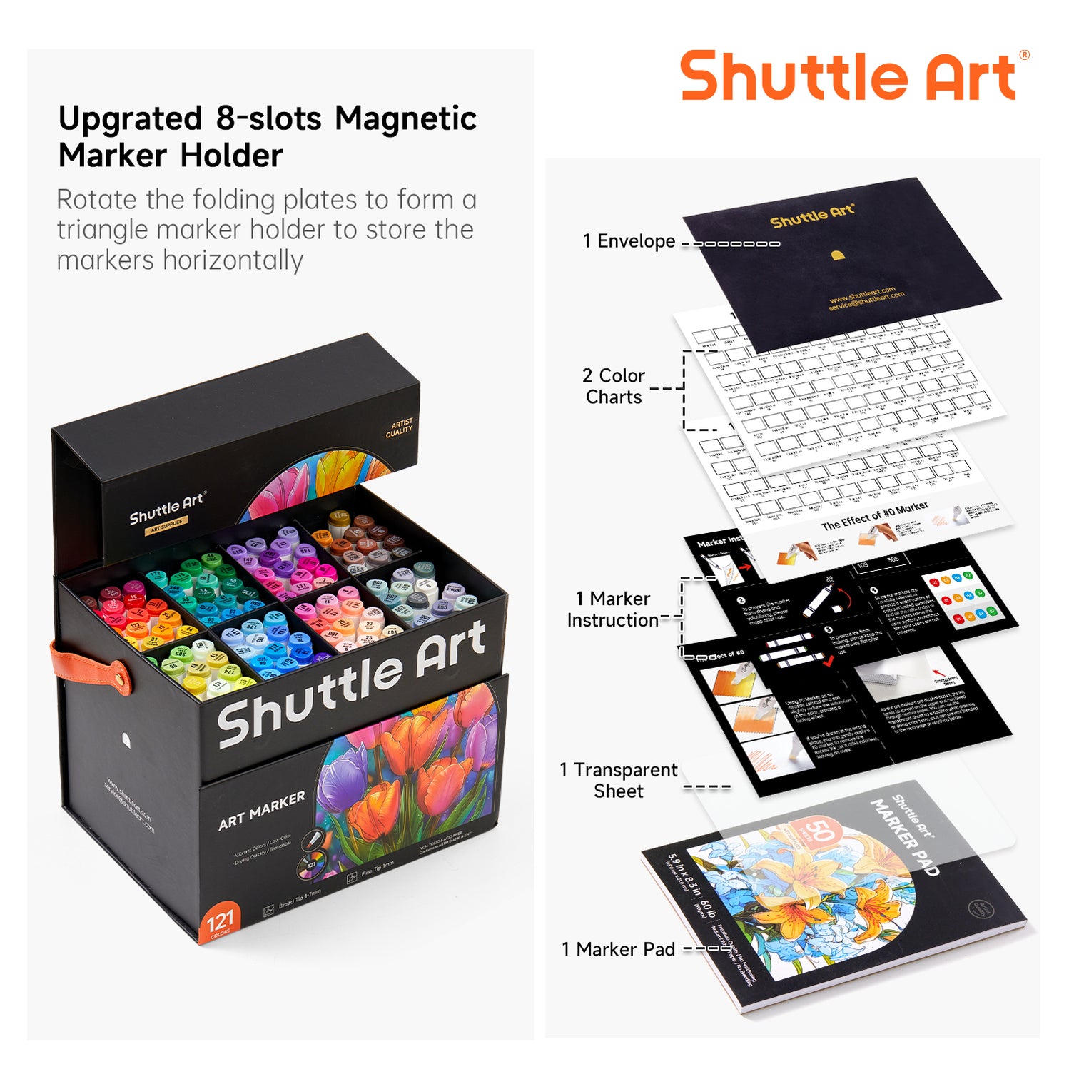 Dual Tip Art Markers - Set of 121 — Shuttle Art