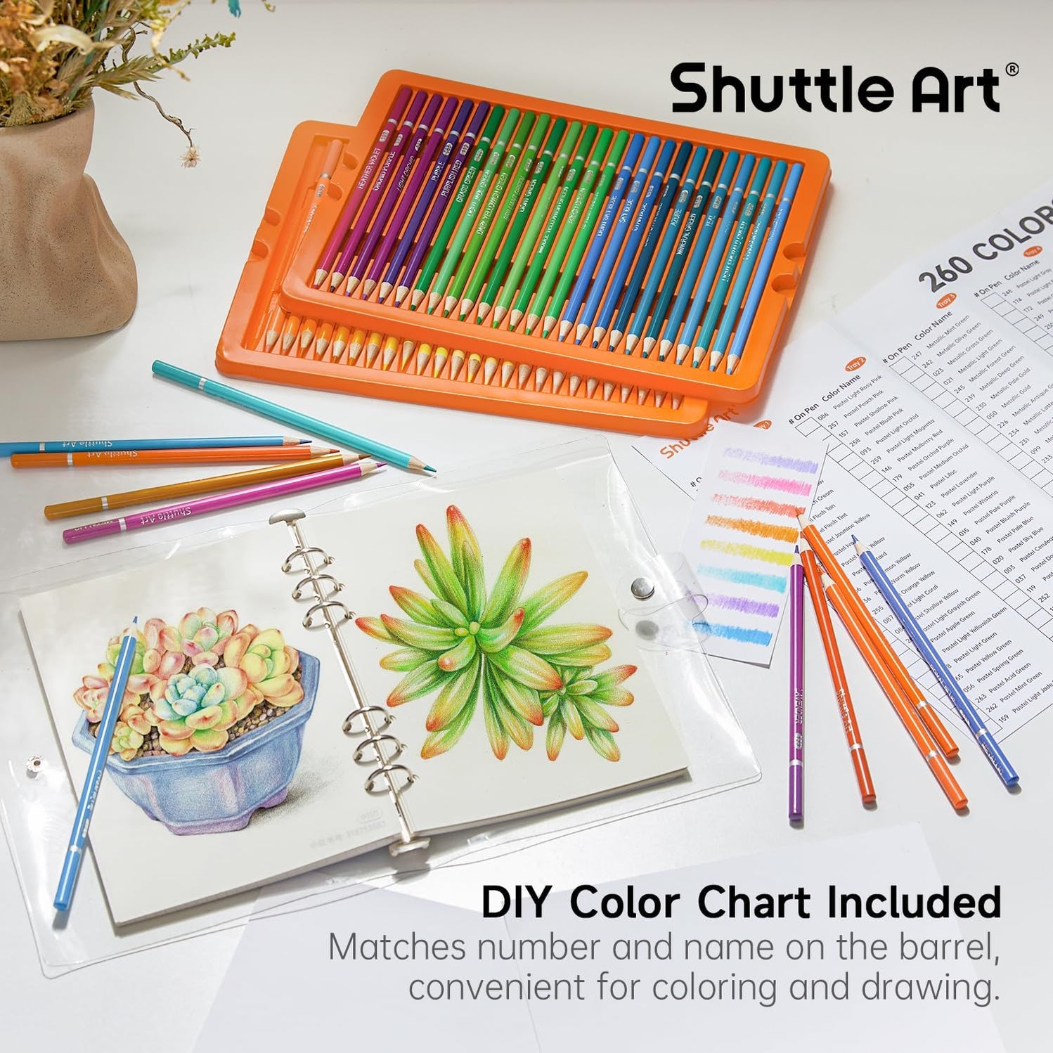 Professional Colored Pencils - Set of 260 — Shuttle Art