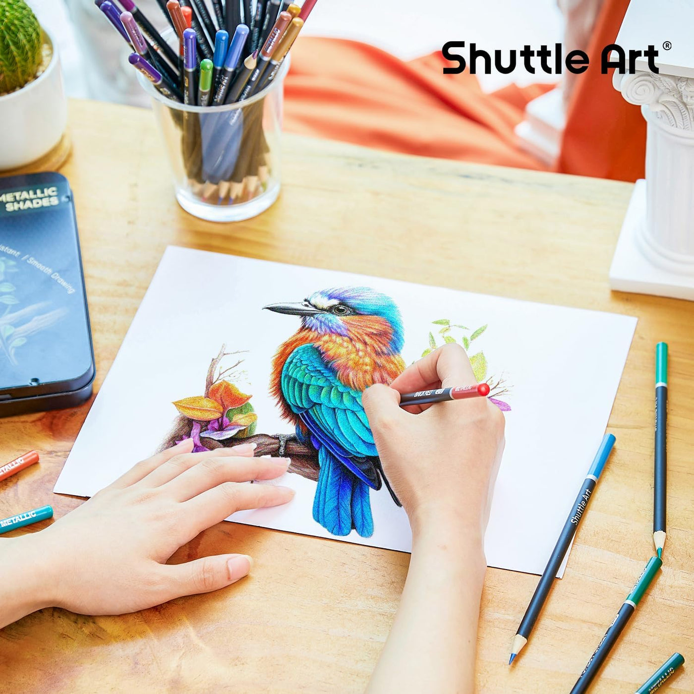 Colored Pencils, Metallic Colors - Set of 60 — Shuttle Art