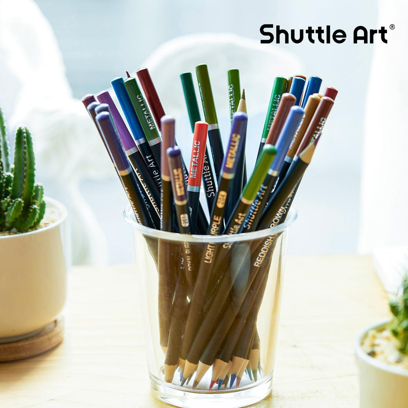 Colored Pencils, Metallic Colors - Set of 60 — Shuttle Art
