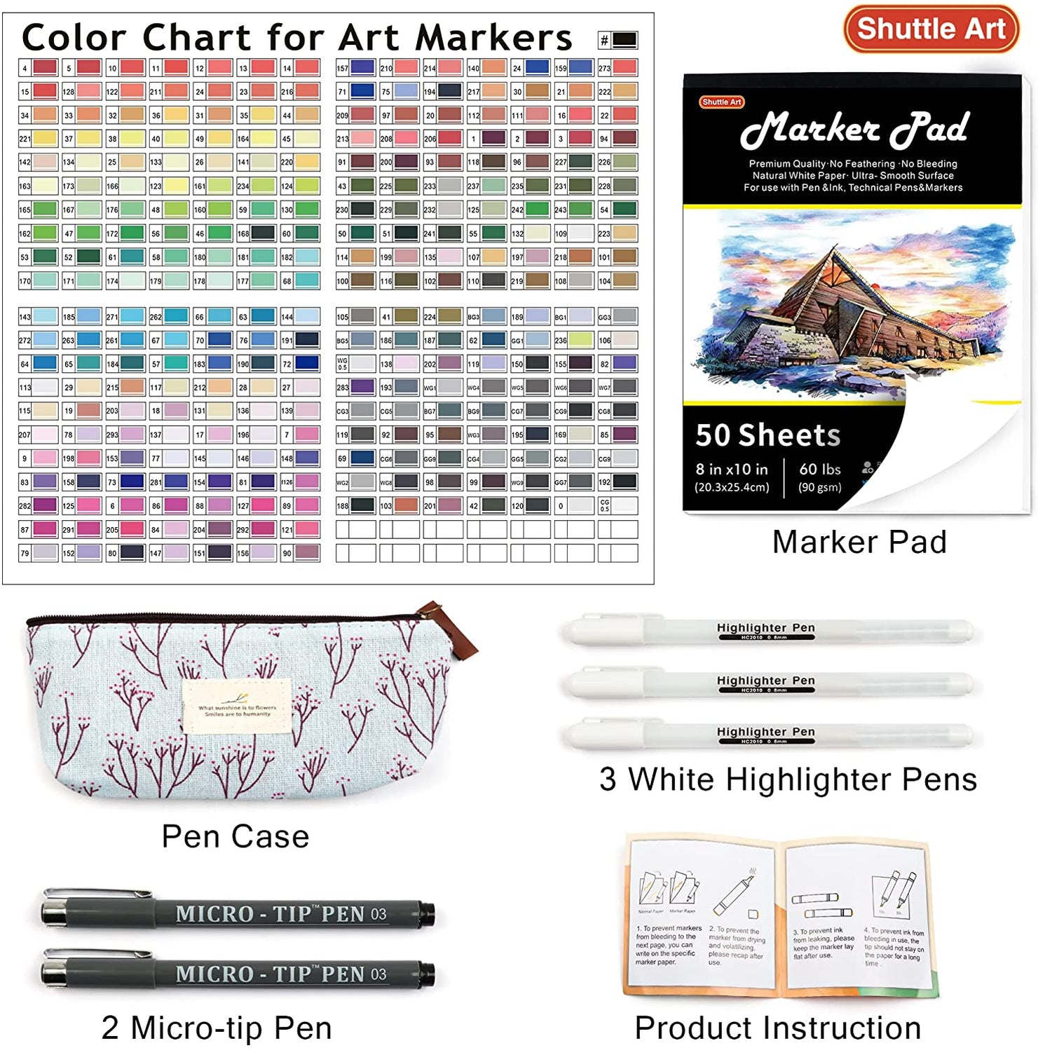 Dual Tip Art Markers - Set of 280 — Shuttle Art
