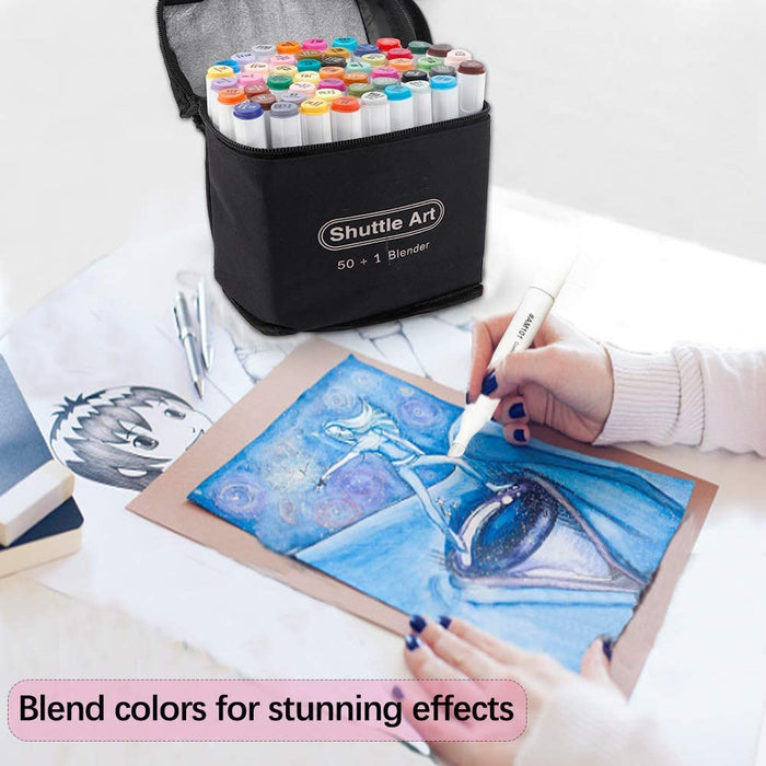 Dual Tip Art Markers - Set of 51 — Shuttle Art
