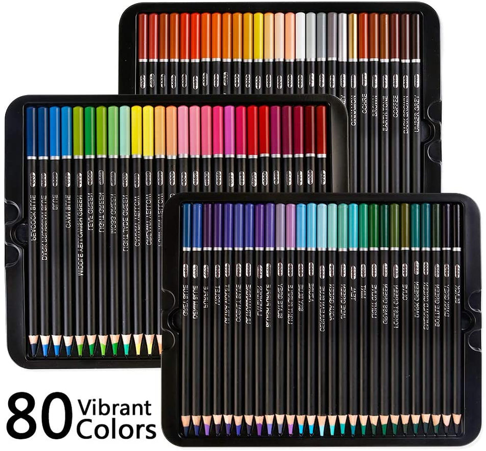 Professional Colored Pencils - Set of 80 — Shuttle Art